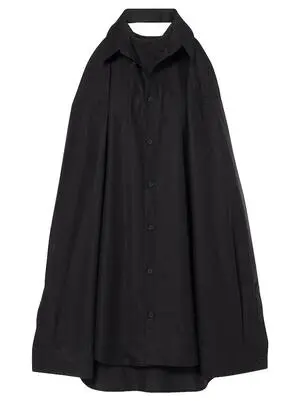 Balenciaga Suspended Cotton Shirt Dress - Black