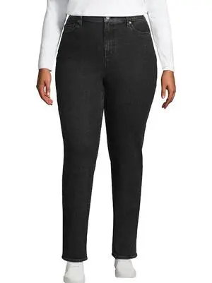 LANDS' END Lands' End Recover High Rise Straight Leg Jeans
