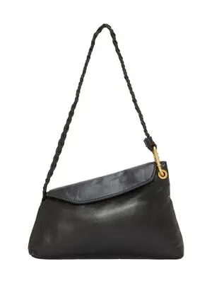 Vince Camuto Vince Camuto Blaze Convertible Leather Shoulder Bag Black