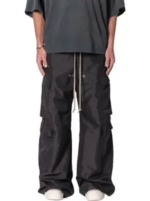 Mnml Oversized Double Cargo Pocket Pants - Black