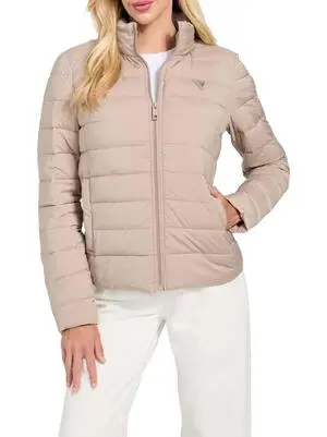 Guess Diann Puffer Jacket - Beige