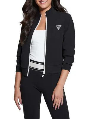 Guess GUESS Graphic Zip Sweatshirt Jet Black
