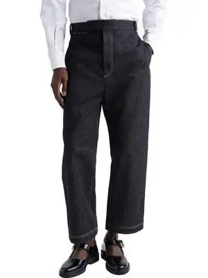 Thom Browne Unconstructed Straight-leg Jeans - Black