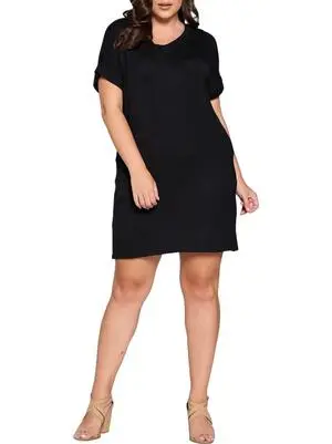 L I V D L I V D Mia Everyday T-Shirt Dress Black