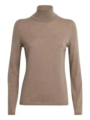 Max Mara Cashmere Rollneck Sweater - Beige