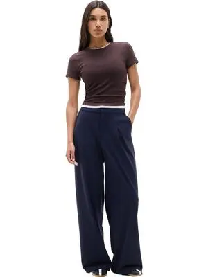 Athleta High-rise Wide Leg Trousers - Navy