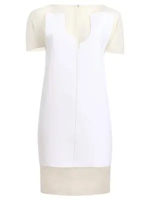 Khaite Winona Paneled Mini Dress - Off-white