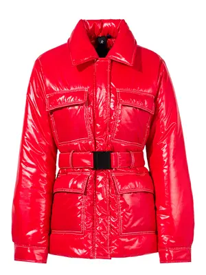 Perfect Moment Jade Shirt Jacket - Red