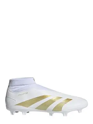 Adidas Predator League Laceless Fg - Cloud White/gold Metallic/sandy Beige Met