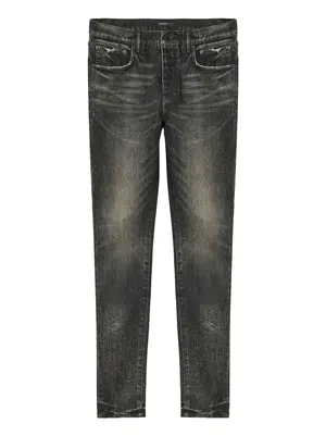 PURPLE BRAND Washed Slim Jeans - Black