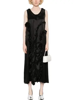 Cecilie Bahnsen Opal Midi Dress - Black