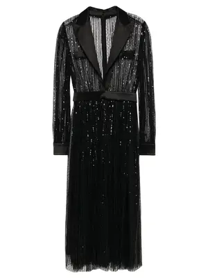Dolce & Gabbana Sequin-embellished Midi Dress - Black