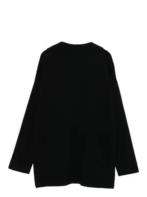 Lamberto Losani Ribbed Knit Cardigan - Black