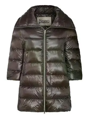 Herno Padded Zipped Coat - Grey