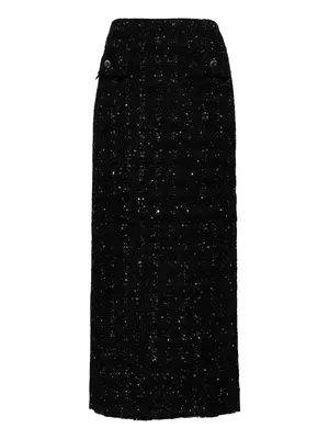 JNBY Jacquard Maxi Skirt - Black