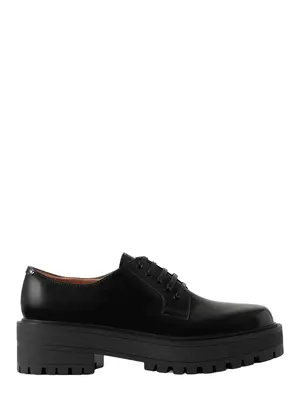 GIANVITO ROSSI Smart 20 Patent-leather Brogues - Black