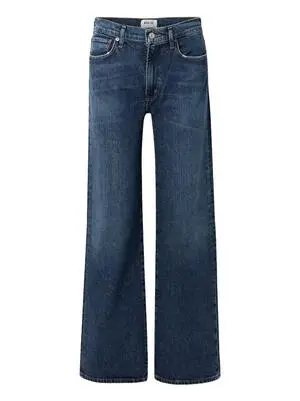 AGOLDE Harper Mid-rise Wide-leg Jeans - Blue