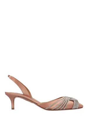 AQUAZZURA 50mm Gatsby Pumps - Pink