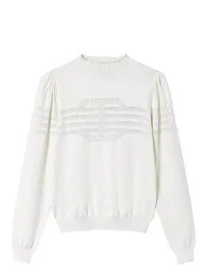 TWINSET Oval T-motif Jumper - White