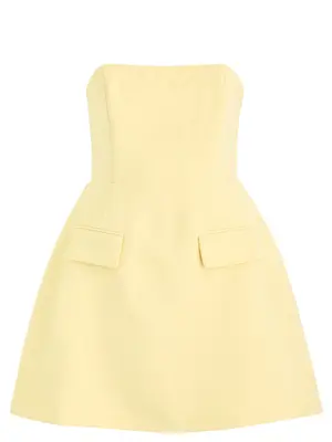 Oddmuse The Ultimate Muse Strapless Mini Dress - Yellow