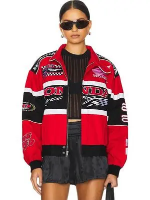 CPTN APPAREL X Honda 50th Anniversary Race Jacket - Red