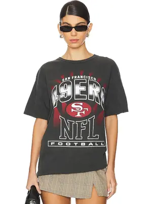 Junk Food 49ers Chrome Vintage Tee - Midnight