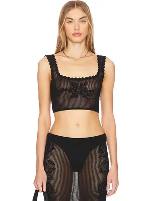 LOBA Toshi Crop Top - Black