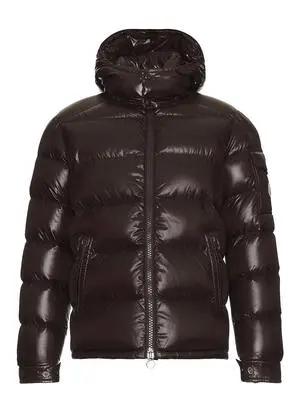 Moncler Maya Padded Jacket - Dark Brown