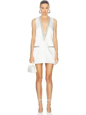 Retrofete Retrofete Nancie Mini Dress White