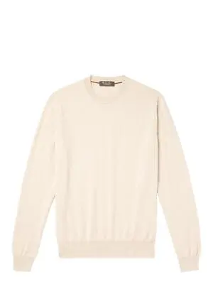 Loro Piana Slim-fit Baby Cashmere Sweater - Neutrals