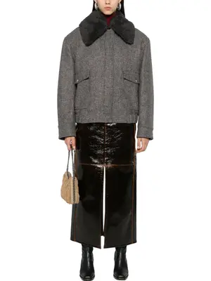 Stella McCartney Spread-collar Coat - Grey