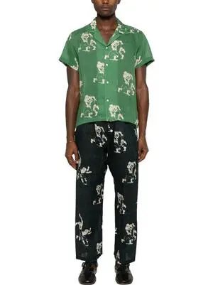 BODE Football-pattern Shirt - Green
