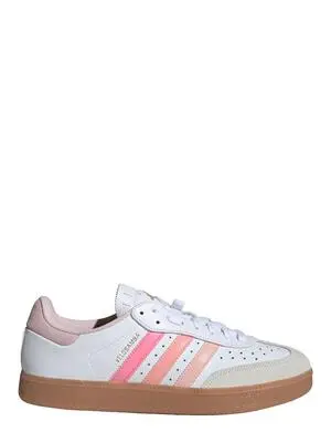 Adidas Velosamba Leather Sneakers - Cloud White/sandy Pink/gold Metallic