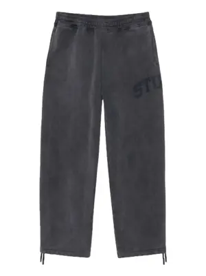 StÜssy Faded Graphic Fleece Pant - Washed Black