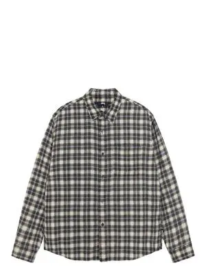 StÜssy Plaid Matthew Printed Shirt - Black