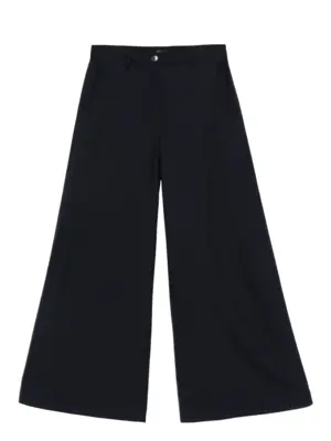 THEORY Theory Wide-Leg Flannel Trousers