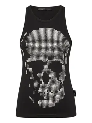 Philipp Plein Skull Tank Top - Black