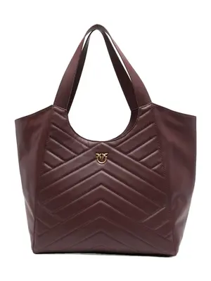Pinko Chevron-quilted Shoulder Bag - Red