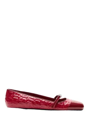Gcds Monogram Ballerinas - Red