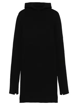 Fendi Hooded Mini Dress - Black