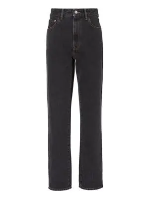 Gcds Rhinestone-embellished Straight Leg Jeans - Black