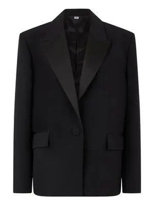 Gcds V-neck Blazer - Black