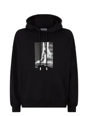 Gcds Graphic-print Hoodie - Black