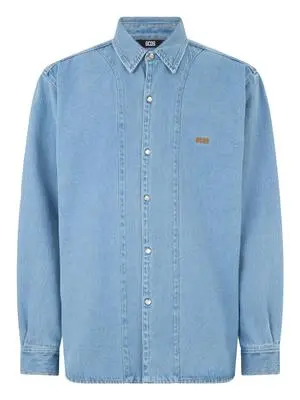 Gcds Wirdo Denim Shirt Blue