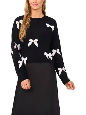 CECE DUPRAZ Bow Detail Sweater Rich Black