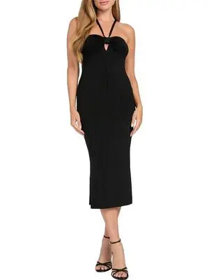 Guess Sofie Mirage Rib Dress - Black-black