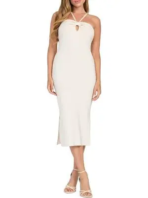 Guess Sofie Mirage Rib Dress - White