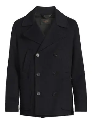 PALTO' Armando Wool Car Coat - Navy