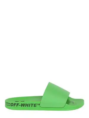 Off-White Industrial Belt Slides - Green/black