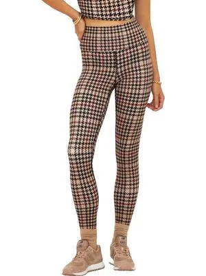 Beach Riot Piper Leggings Midnight Houndstooth